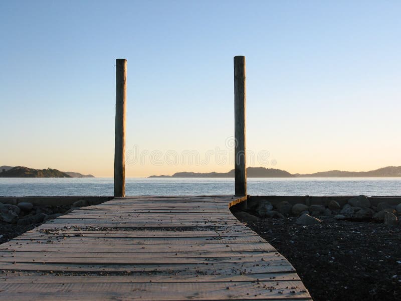 Boardwalk by the sea stock photo. Image of gateway, peaceful - 548324