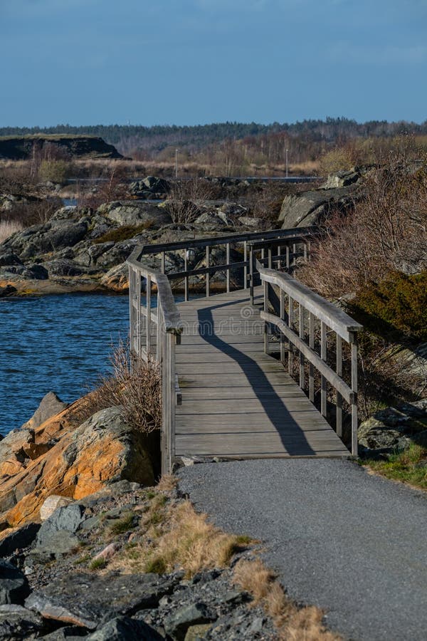 Boardwalk by the Sea in Spring.. Stock Image - Image of island, sand ...