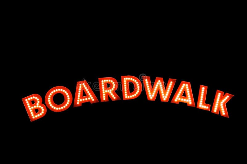 Boardwalk sign stock image. Image of carnival, pier, sign - 54375033