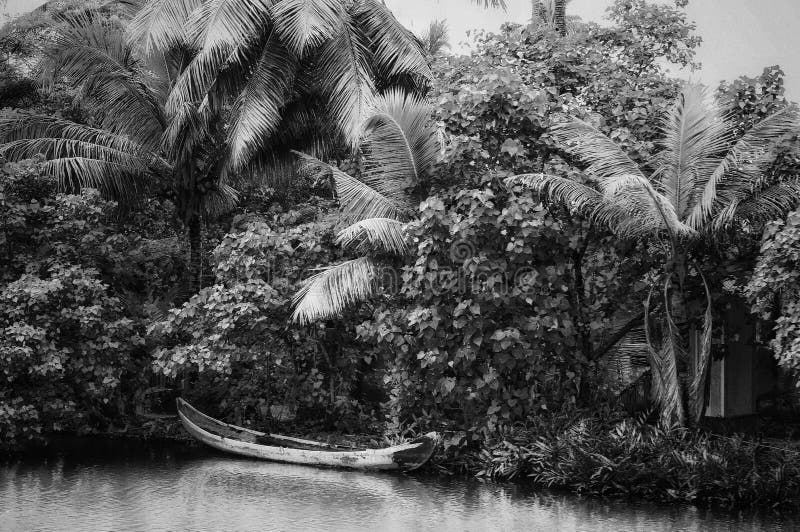 Boat and Coconut on the Island Stock Photo - Image of sailboat, ship ...