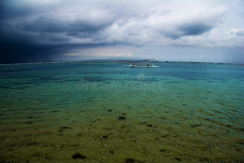 Boat in the bad weather stock image. Image of hill, holiday - 7473023
