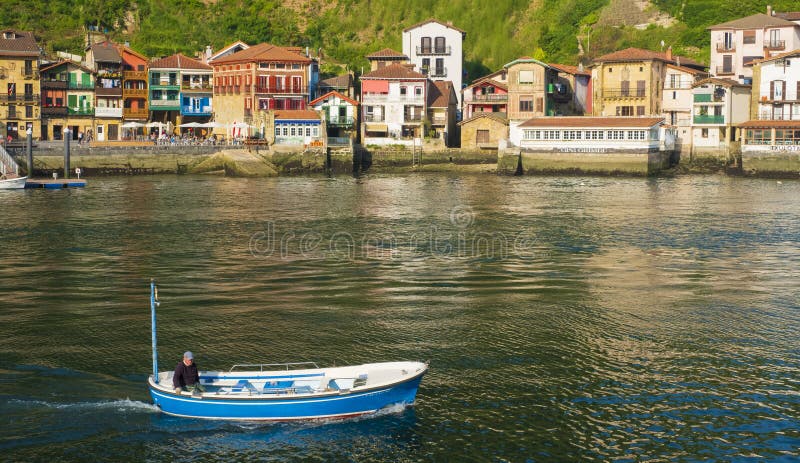 Harbour of Pasaia in the Donibane District East of San Sebastian. Spain ...