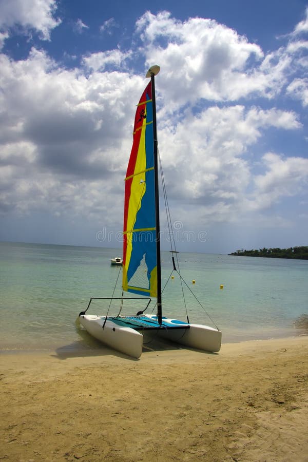 Tourist Sailing in a Catamaran on a Cuban Beach Editorial Photography ...