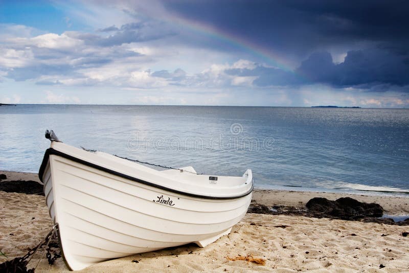 Boat on the beach stock image. Image of dramatic, eyposure - 2908643