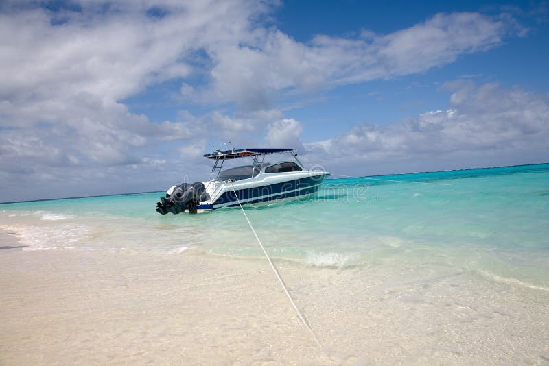 Boat on Beach stock image. Image of tropical, water, west - 4491935