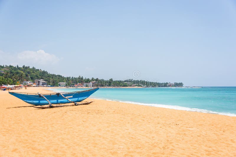 Boat on the Beach without People Stock Photo - Image of motorboat ...