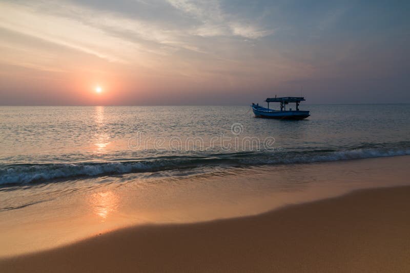 Boat on the beach stock photo. Image of ocean, coast - 92790834