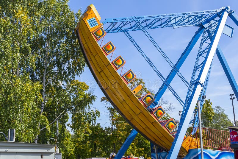 Carousel stock image. Image of vacation, park, sunny - 56413117