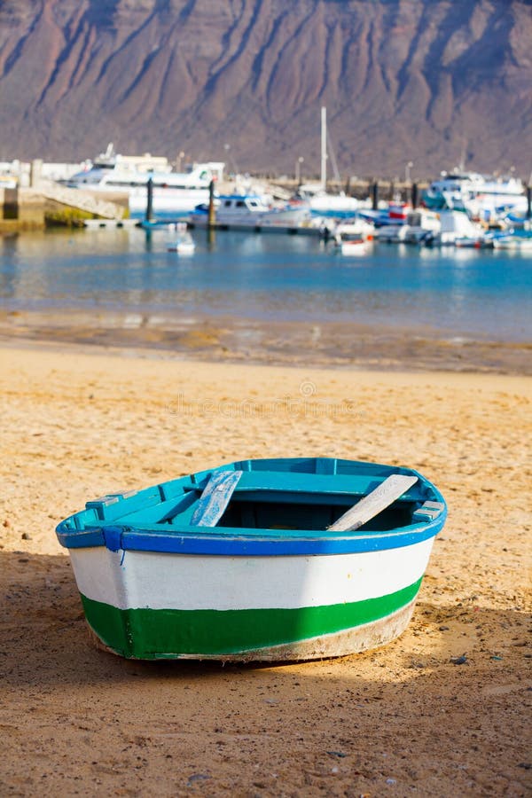 Boat on the coast. stock image. Image of spaine, sunlight - 24987893