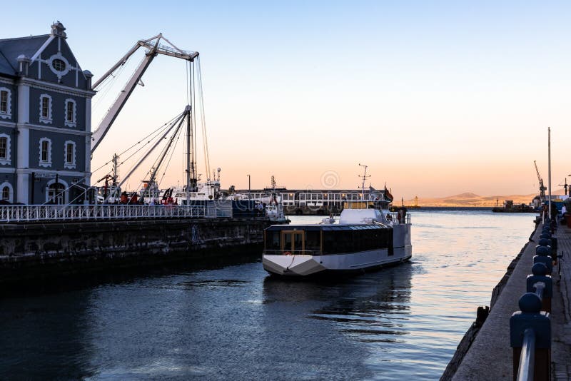 A boat coming into harbour stock image. Image of waterfront - 141361461