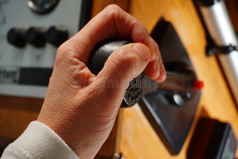 Boat Control Stick Operated for Forward Power and Progress. in Control ...