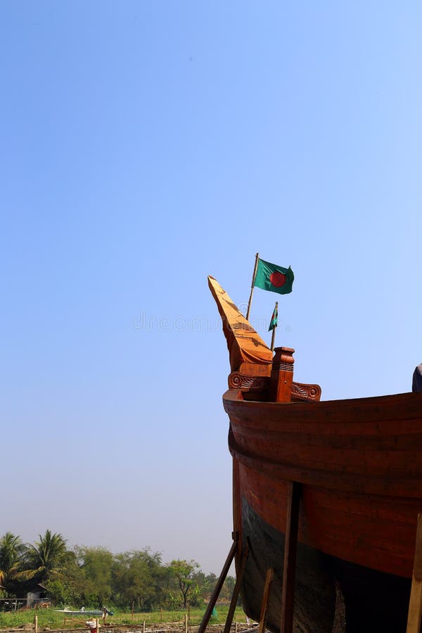 Boat with country flag stock photo. Image of cruising - 51867972