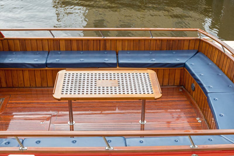 Boat Deck Desk stock image. Image of holland, bench - 160195587