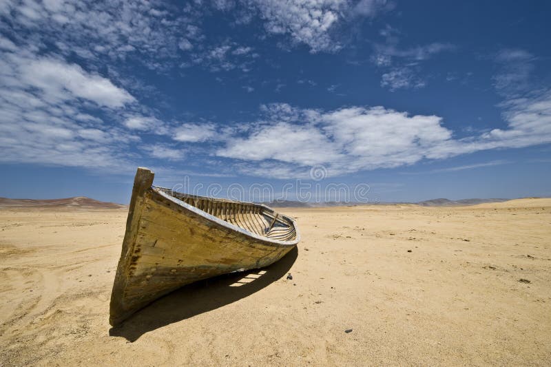 Boat in the desert stock image. Image of blue, park, america - 19570619