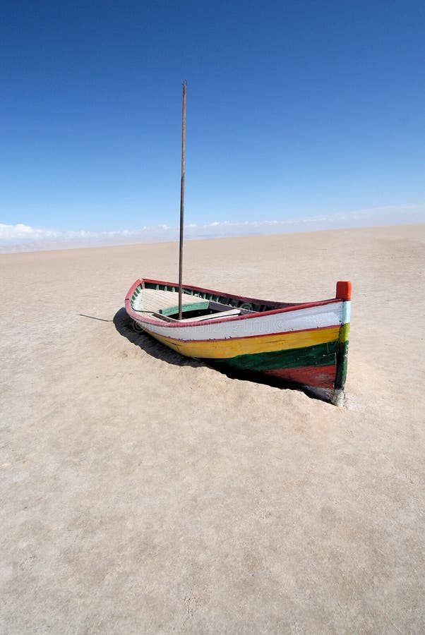 Boat in desert stock image. Image of leisure, healthy - 8128331