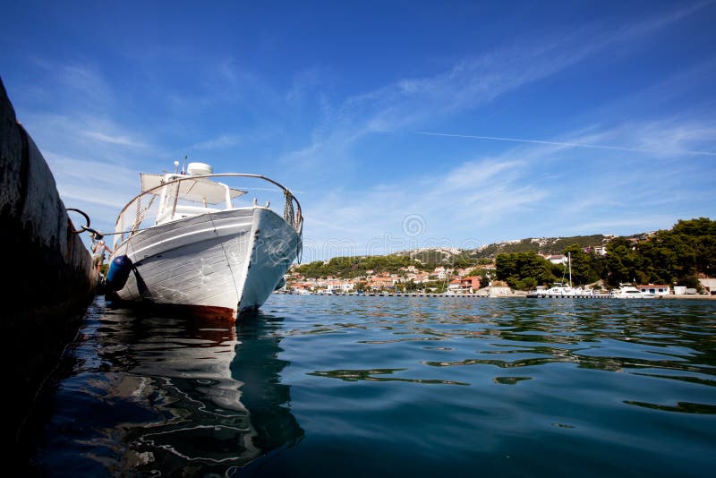 Boat at Dock stock photo. Image of water, tourism, destination - 10932300
