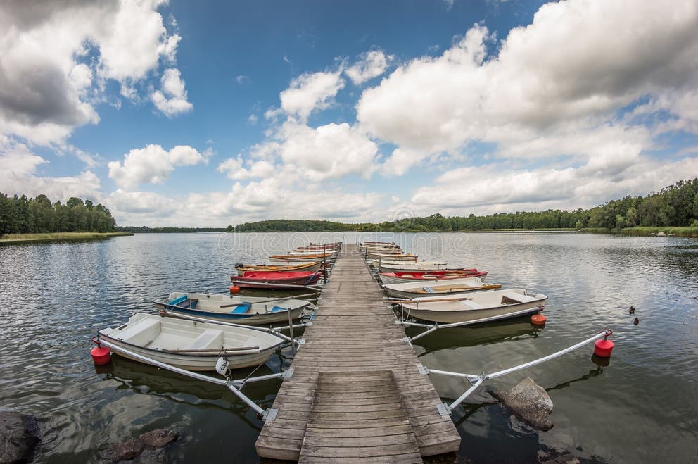 Boat dock stock image. Image of park, boating, benches - 42565739