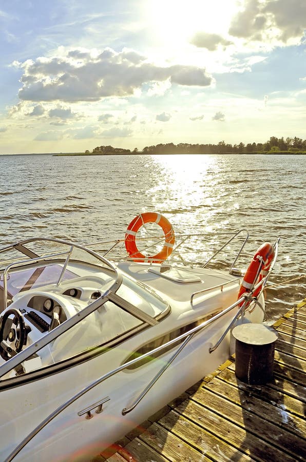 The Boat Docked at the Wharf Stock Photo - Image of dream, nature: 28367948