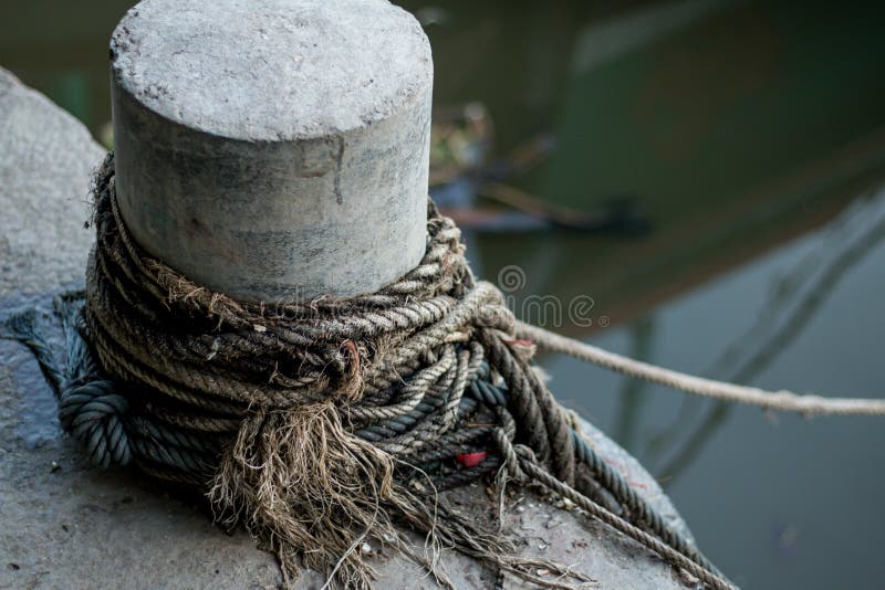 Boat Docking Point at a Marina - Fixed Stock Photo - Image of ...