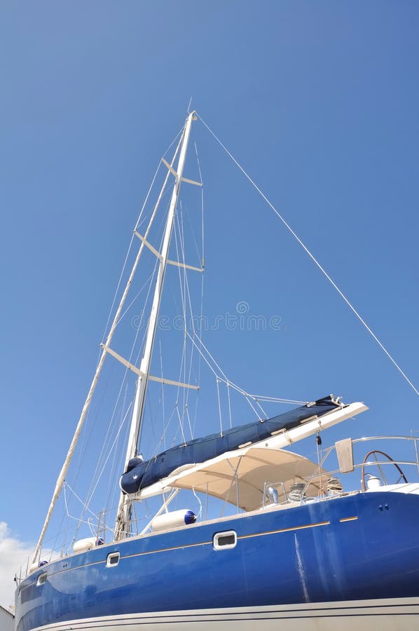 Boat in dry dock stock image. Image of yacht, sailor - 21272121
