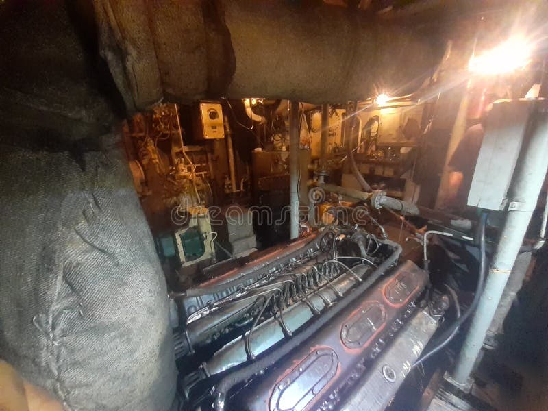 Boat engin room stock photo. Image of engin, machine - 233137950