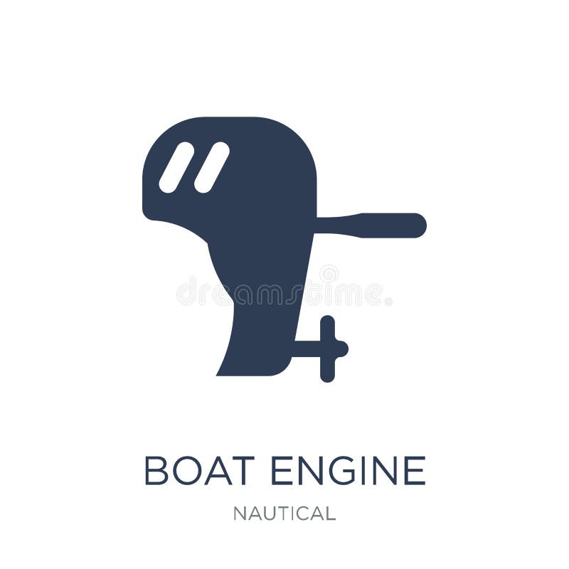 Boat Engine Icon Vector. Trendy Flat Boat Engine Icon from Nautical ...