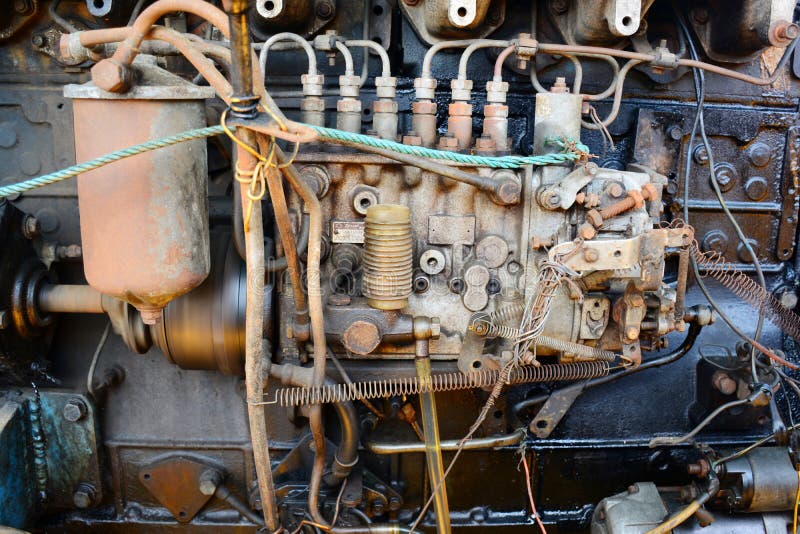 Boat Engine, Motor Boat Engine Traditional Boat in Thailand. Stock ...