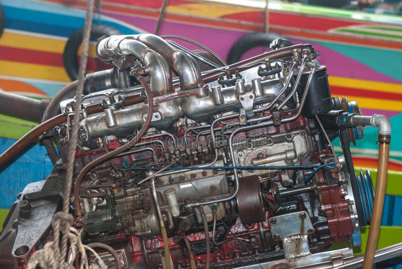 Boat engine stock image. Image of boat, combustion, diesel - 61930799