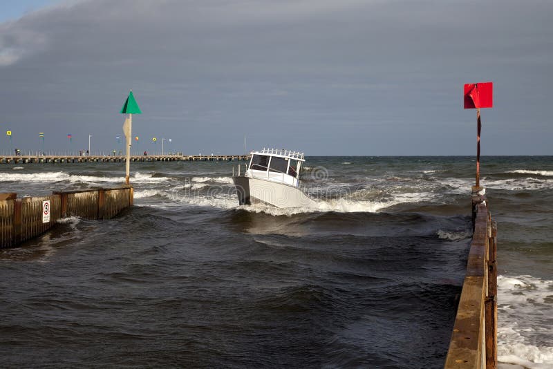 Boat stock photo. Image of vessel, frankston, inlet, marine - 35825738