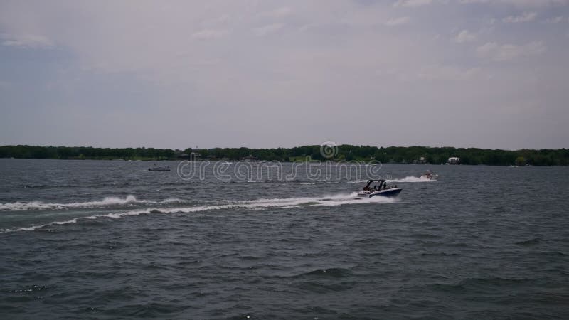 Boat Fast Movement on Blue Water Stock Footage - Video of travel ...