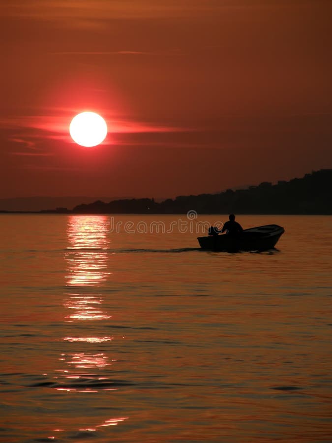 Sunset Rowing Crew stock photo. Image of twilight, team - 4586910