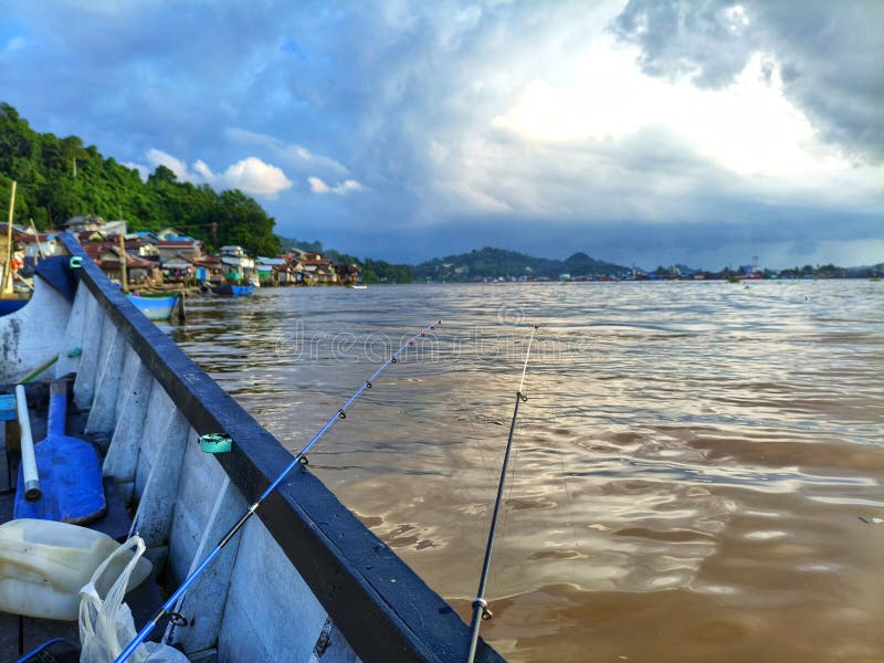 Boat Fishing is a Fishing Activity Carried Out on a Boat. Stock Photo ...