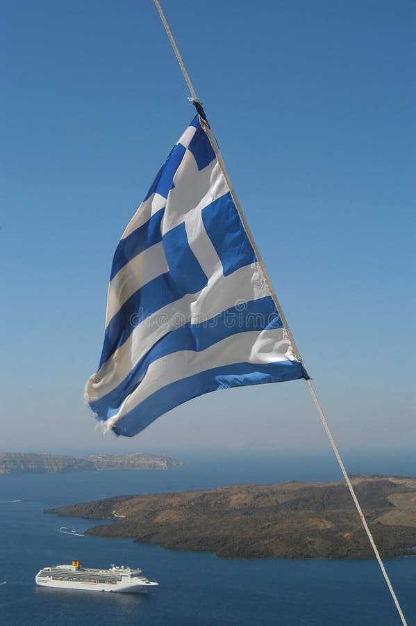 Greek Flag stock image. Image of greek, beach, blue, greece - 8941595