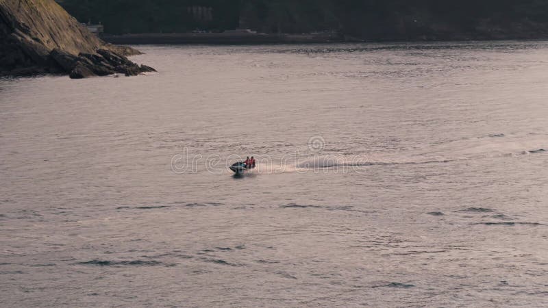 Boat sailing on open water stock video. Video of calm - 326131219