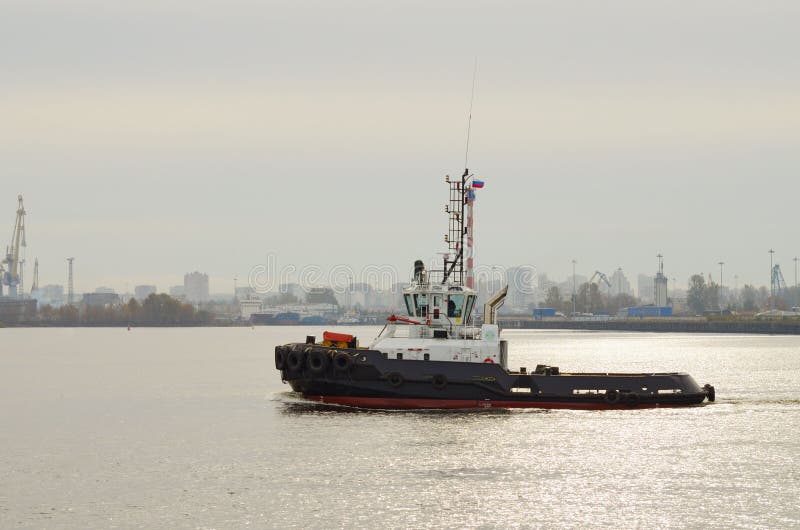 The Boat Floats on the Sea. Stock Photo - Image of wave, light: 78221170