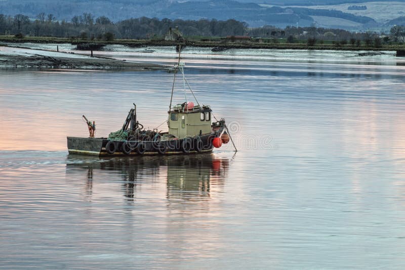 Boat on Forth stock photo. Image of alloa, boat, scotland - 92999920
