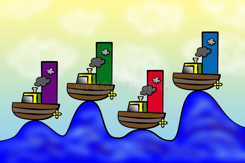 Boat graph stock illustration. Illustration of conceptual - 27975399