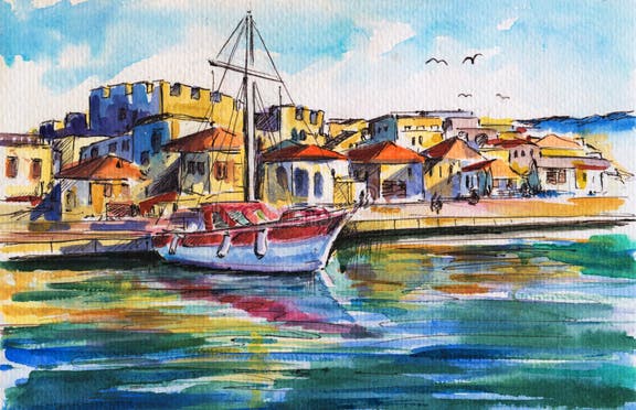 Boat Harbor Sketch Stock Illustrations – 2,039 Boat Harbor Sketch Stock ...