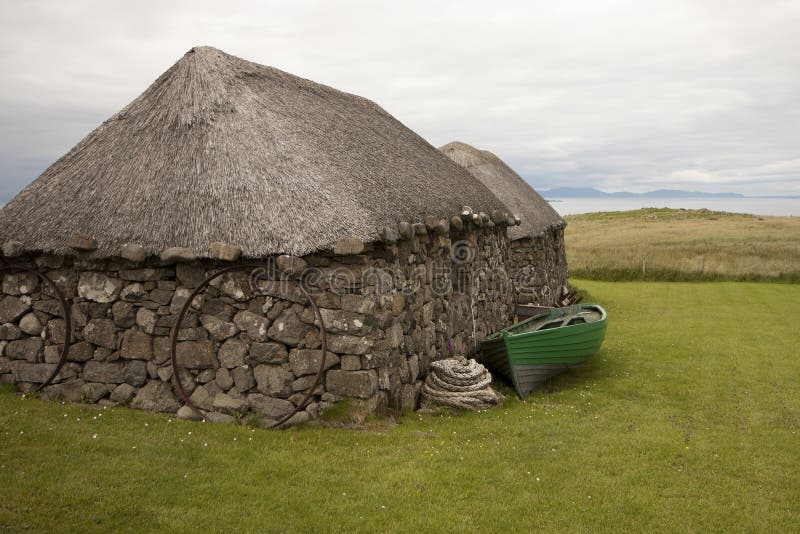 Boat and a hut stock photo. Image of lodge, chalet, grass - 15488614