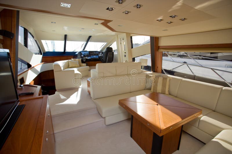 Boat Interior stock photo. Image of leather, interior - 29988080