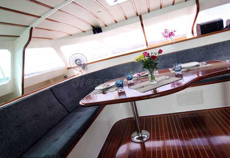 Boat interior stock image. Image of interior, stylish - 7761253