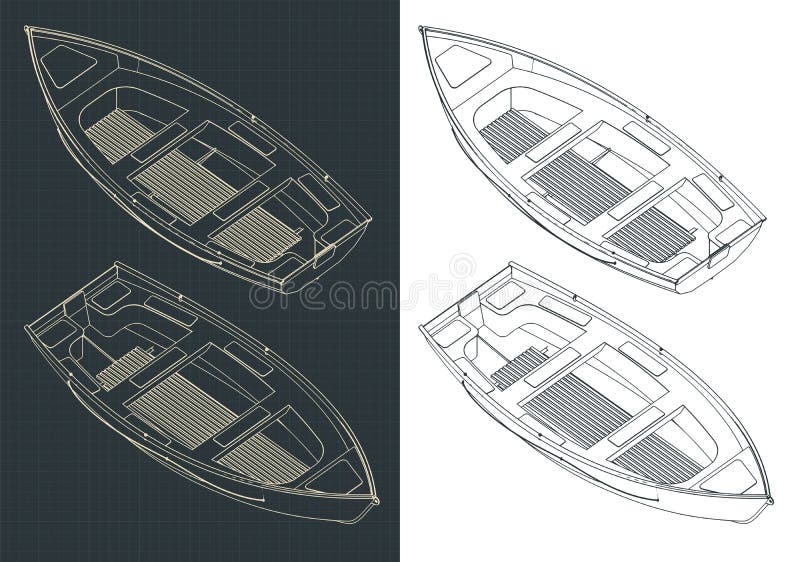 Boat isometric drawings stock vector. Illustration of equipment - 184253381