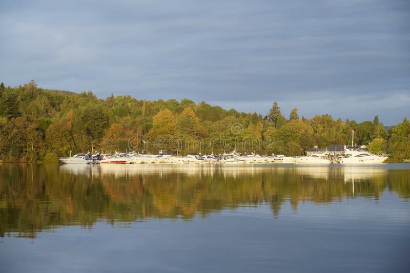 Boat in Lake for Tranquility Calm Peace and Mindfulness Stock Image ...
