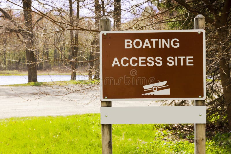 Boat Launch Site stock photo. Image of warning, zone - 55111476