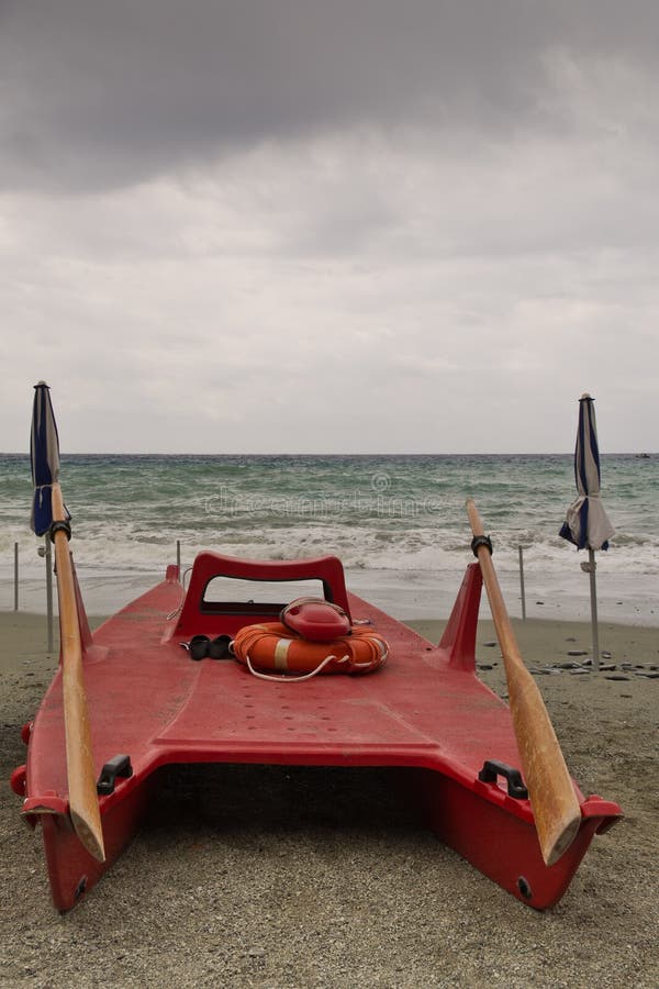 The boat of the lifeguard stock image. Image of boat - 58433665