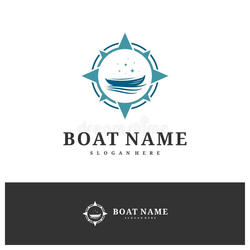 Boat Logo Design Vector Template, Boat Logo Concepts Illustration Stock ...