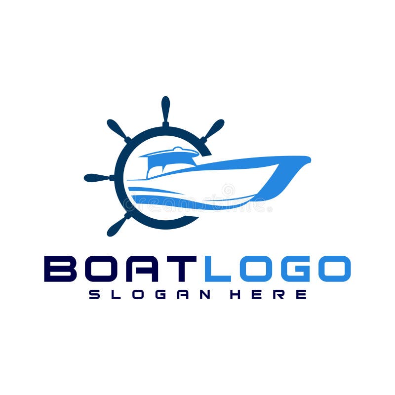 Boat Logo Vector Design Template Stock Vector - Illustration of engine ...