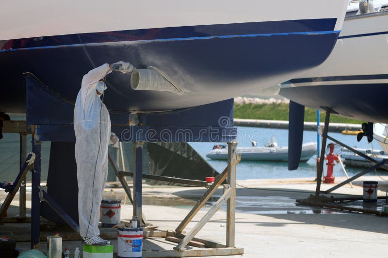 Geneva Waterfront View -Man Fixing Boat Editorial Stock Photo - Image ...