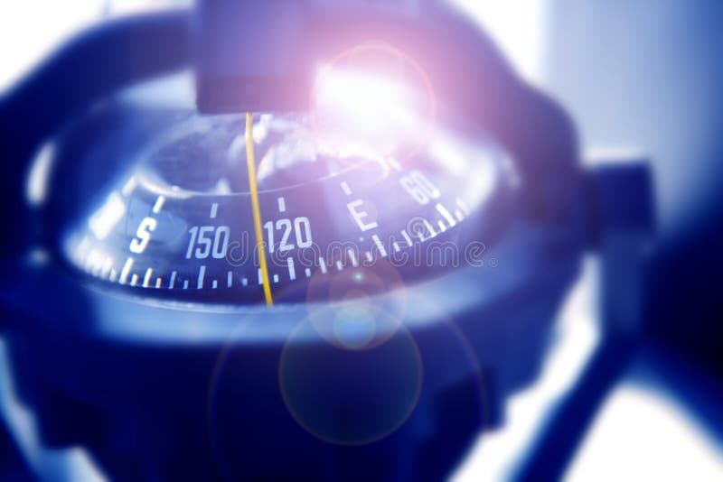 Ship compass stock image. Image of ship, east, direction - 5214325