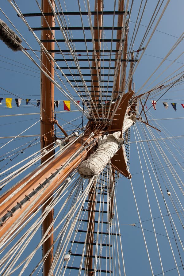 Boat mast stock image. Image of background, blue, marine - 38117207